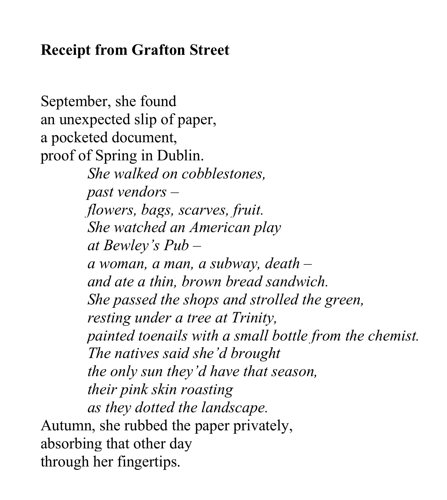 A Poem by Ellen Hernandez – The Paddock Review