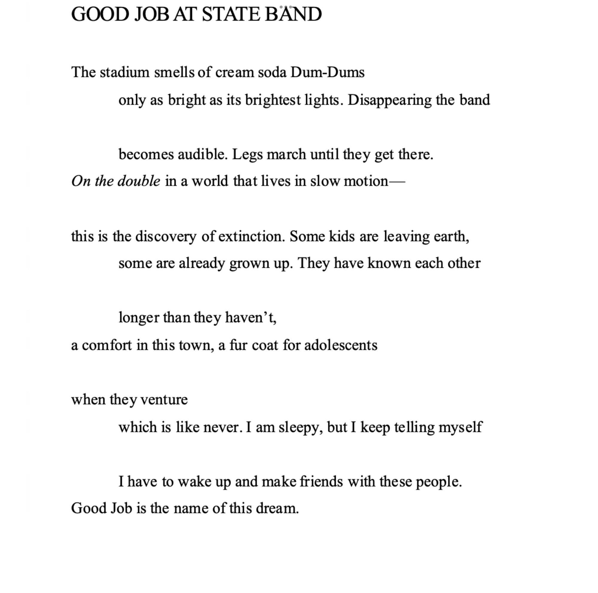A Poem by JESSICA FARQUHAR – The Paddock Review